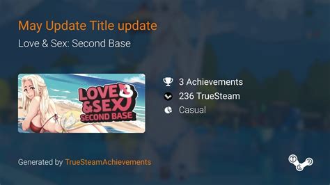 May Update Achievements In Love And Sex Second Base May Update Achievements In Love And Sex Second Base