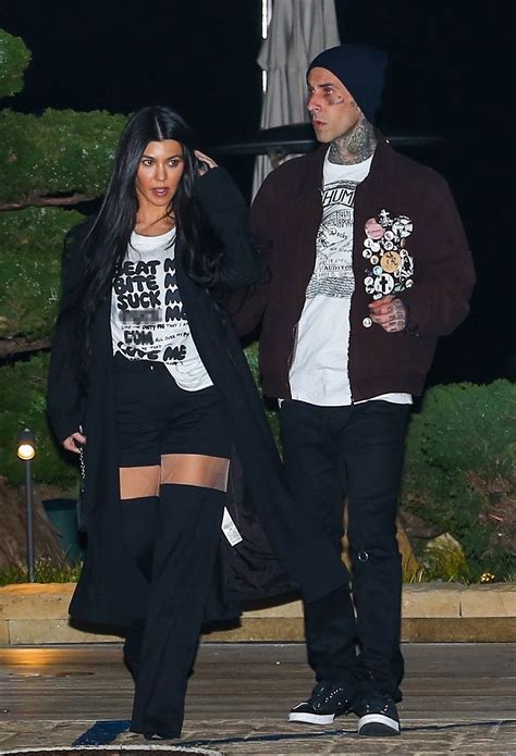 Kourtney Kardashian And Travis Barkers Best Couple Style Moments