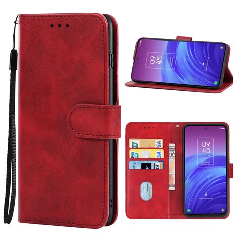 Leather Phone Case For TCL L Red Alexnld Com