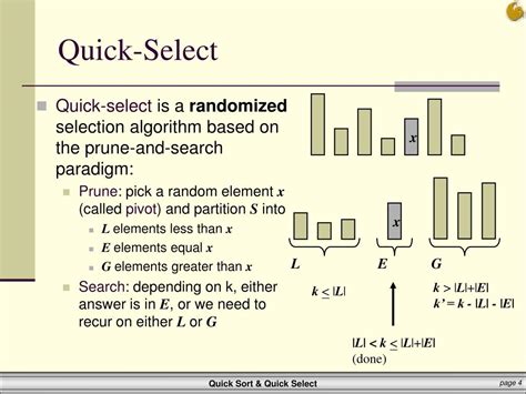 Ppt Quick Sort And Quick Select Powerpoint Presentation Free Download
