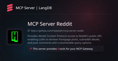 Mcp Server Reddit Langdb