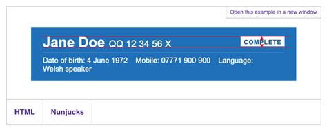 key details bar · issue 161 · dwp design system · github