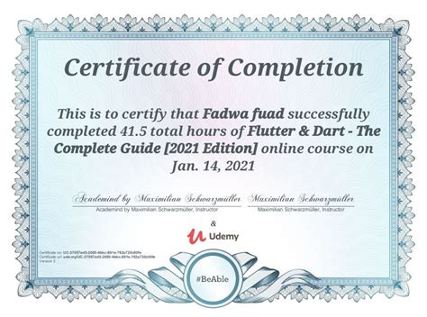 Fadwa Fuad On Linkedin Udemy Flutterdev Flutter Development