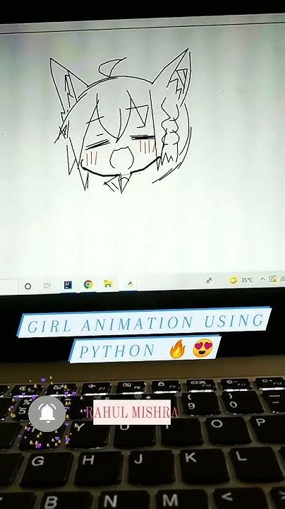 Girl Animation Using Python Shorts Python Youtube