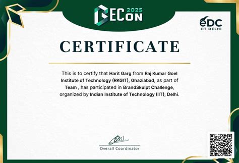 Iitdelhi Econ2025 Brandsculptchallenge Networking Learning Growth Harit Garg