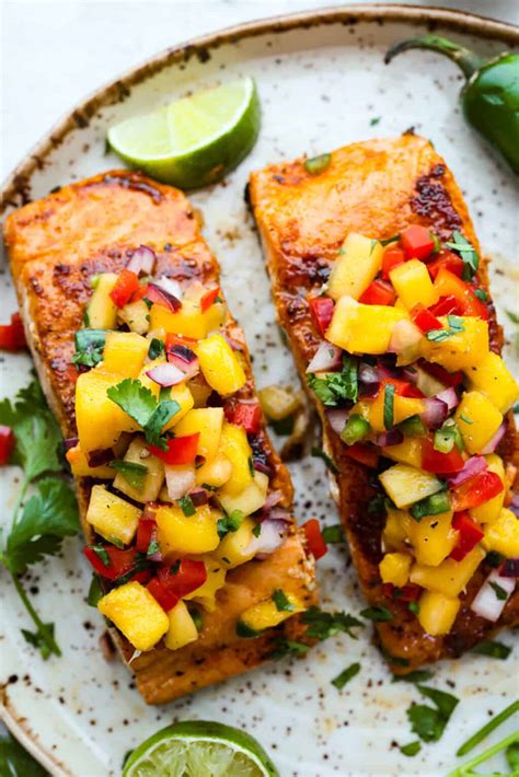 Easy Mango Salsa Salmon The Recipe Critic