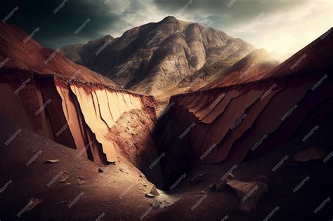 Premium Ai Image Landslide Is A Natural Disaster Ai Generated