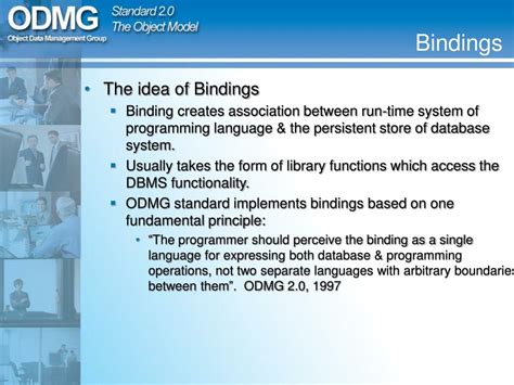 Ppt The Odmg Standard 20 Focusing On The Odmg Object Model