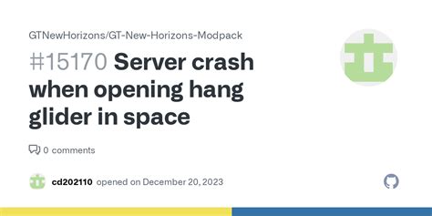 Server Crash When Opening Hang Glider In Space · Issue 15170