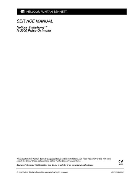 Nellcor N 3000 Service Manual Goldenbiomed