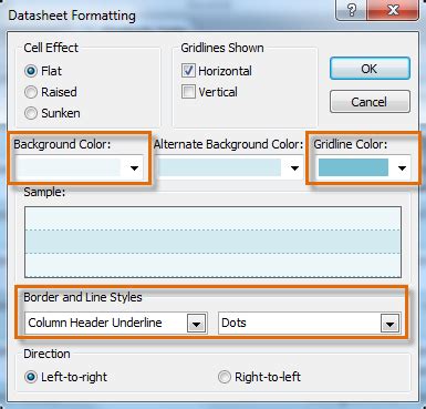 Access Working With Tables