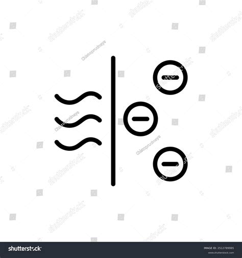 Ionizer Vector Icon Air Flow Outline Stock Vector Royalty Free 2512789985 Shutterstock