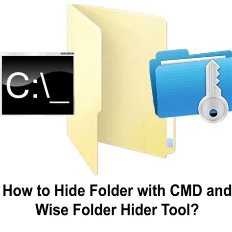 how to hide folder with cmd and by wise folder hider tool hide