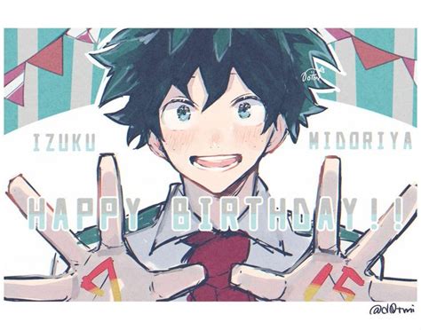 Boku No Hero Academia Midoriya Izuku Happy Birthday