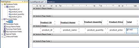 Formula Field In Crystal Report Mindstick
