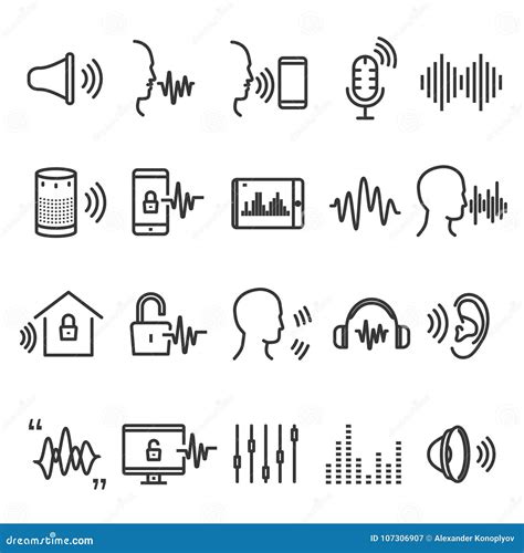 Speech Recognition Device Stock Vector Illustration Of Computer