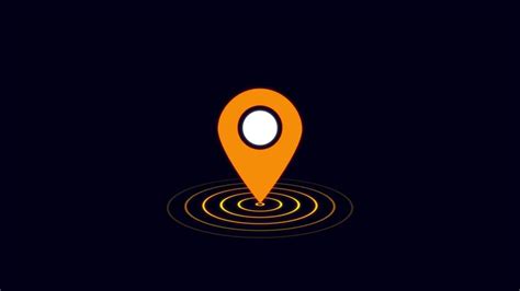 GPS Map Tracker Animation Appearing Pointer For A Map Looping Animation Of Red Map Location