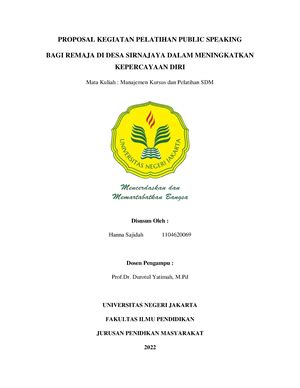 Proposal Program DESA Cerdas PROPOSAL PROGRAM DESA CERDAS KEPADA MASYARAKAT DESA SIRNAJAYA Proposal Program DESA Cerdas PROPOSAL PROGRAM DESA CERDAS KEPADA MASYARAKAT DESA SIRNAJAYA