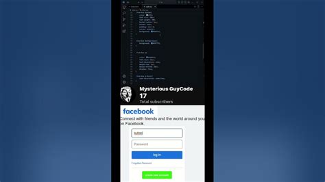 Facebook Login Page Using Html Css Codingnepal Viral