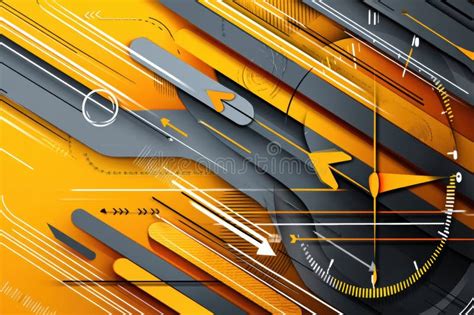 Dynamic Representation Productivity Illustrating Clock Arrows Indicating Progress Forward