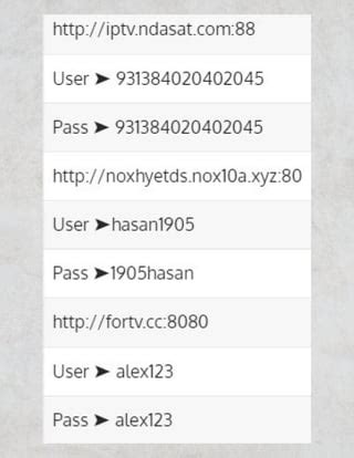 Xtream Codes IPTV List PDF