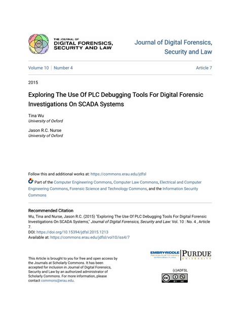 Pdf Exploring The Use Of Plc Debugging Tools For Digital Dokumentips