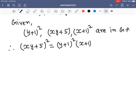 SOLVED Find All The Numbers X And Y And Such That X X 2 Y 2 X Y From An A P While The Numbers