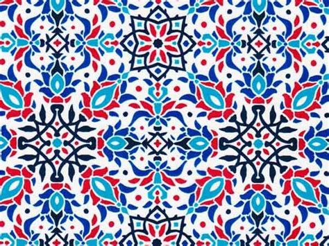 Abstract Geometric Textile Design