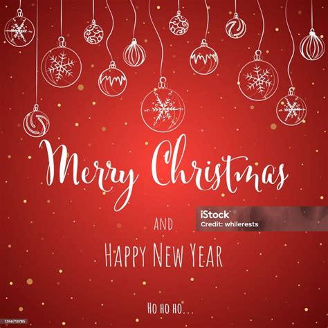 크리스마스와 새해 배경 인사말 카드 벡터 일러스트레이션 갈란드 장식품에 대한 스톡 벡터 아트 및 기타 이미지 갈란드 장식품 개념 겨울 Istock