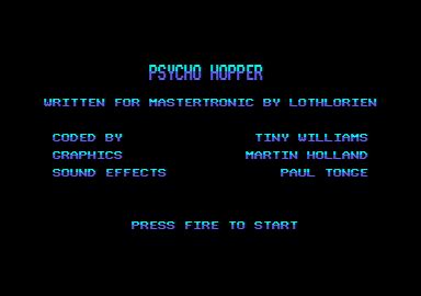 Screenshot Of Psycho Hopper Amstrad CPC MobyGames Screenshot Of Psycho Hopper Amstrad CPC MobyGames