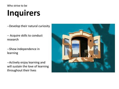 PPT The IB Learner Profile PowerPoint Presentation Free Download ID