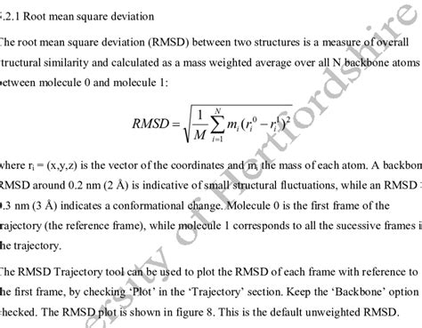 RMSD Plot Against Frame Number Generated By The RMSD Trajectory Tool Download Scientific