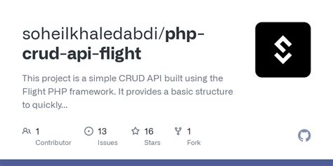 Github Soheilkhaledabdiphp Crud Api Flight This Project Is A Simple