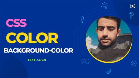 Color And Background Color Css Tutorial Youtube