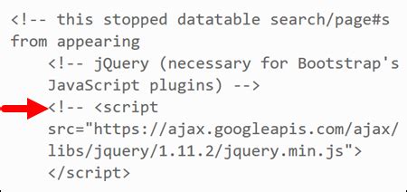Fix HTML DataTables Interactive Search Box Missing Debra D S Blog