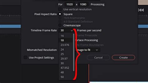 Change Project Frame Rate In DaVinci Resolve 18 Timeline