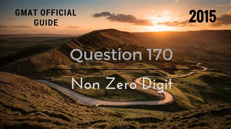 Gmat Official Guide Non Zero Digit مســـائل مشهـــورة رقم 170 Youtube