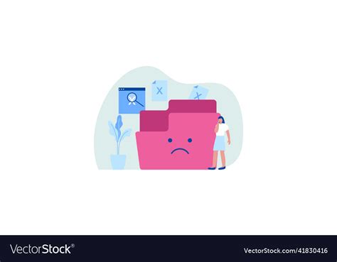 No Data Empty Data Concept Royalty Free Vector Image