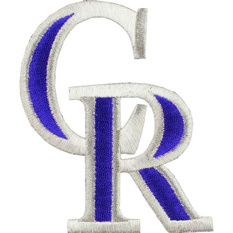 Colorado Rockies Cr Script Hat Logo Patch Patch Collection