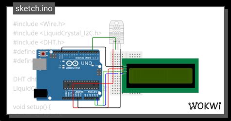 LCD I C SENSOR TA Wokwi ESP STM Arduino Simulator