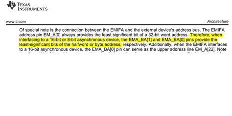 C Problem Of Connecting A Bit Flash Via EMIFA Processors Forum Processors TI E E
