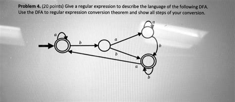 problem 4 20 points give a regular expression to describe the language