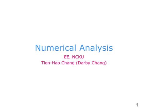 Ppt Numerical Analysis Powerpoint Presentation Free Download Id 662642