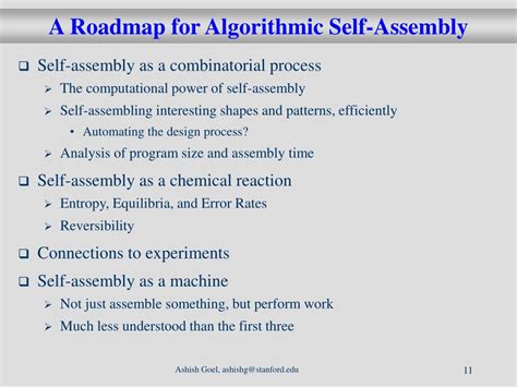 Ppt Algorithmic Self Assembly At The Nano Scale Powerpoint Presentation Id3288631