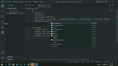 neon button html and css youtube