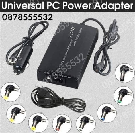 Универсално зарядно за лаптоп 120W,12V/24V, кабел за 220V и за запалка ...