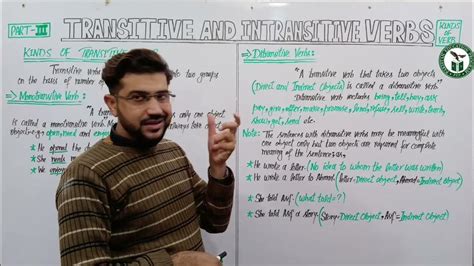 Transitive Verb Types Monotransitive And Ditransitive Verbs