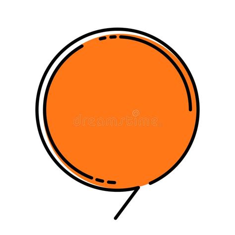Creative Speech Bubble With Black Line For Text Box Png Illustration