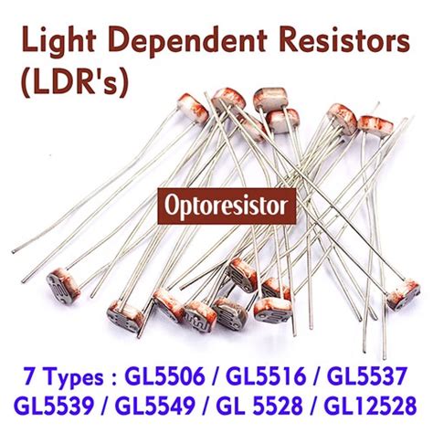 Types Of Light Dependent Resistor