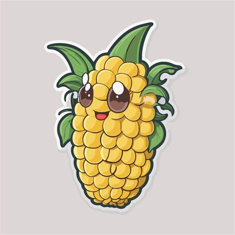 Premium Vector Corn Cartoon Vector
